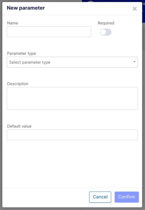 Input Parameters Serenity Star Input Parameters Serenity Star