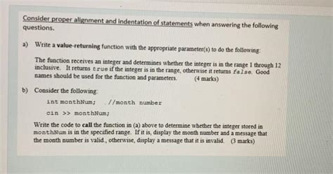 Solved Consider Proper Alignment And Indentation Of Chegg