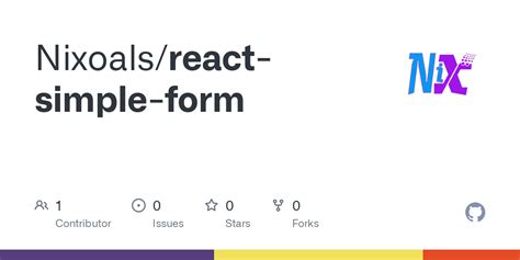 Github Nixoalsreact Simple Form