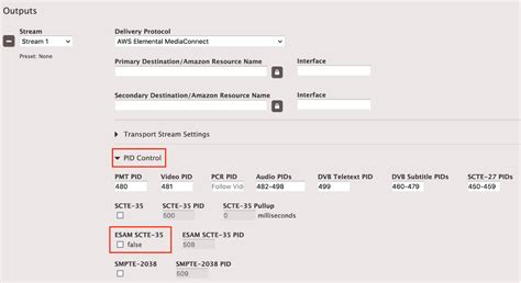 Part SCTE Signal Conditioning In AWS Elemental Live AWS For M E Blog