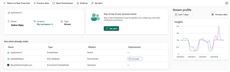 在網狀架構即時中樞中檢視串流的詳細數據 Microsoft Fabric Microsoft Learn