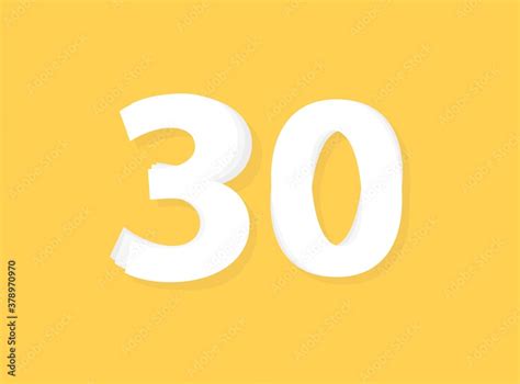 Vetor De 30 Number Vector Modern Layers Design Font Eps10