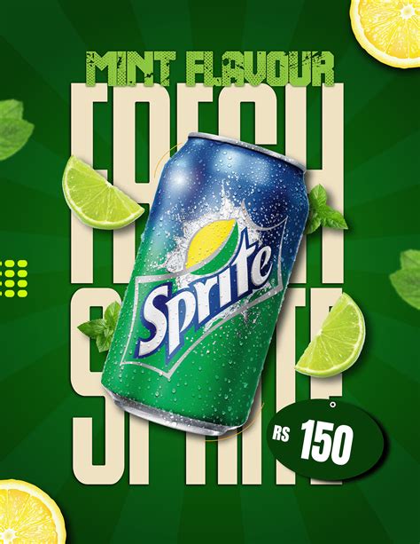 Sprite Tin Pack Poster Designsocial Media Poster Behance