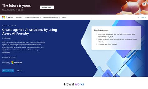 Microsoft | Create agentic AI solutions with Azure AI Foundry | Learn