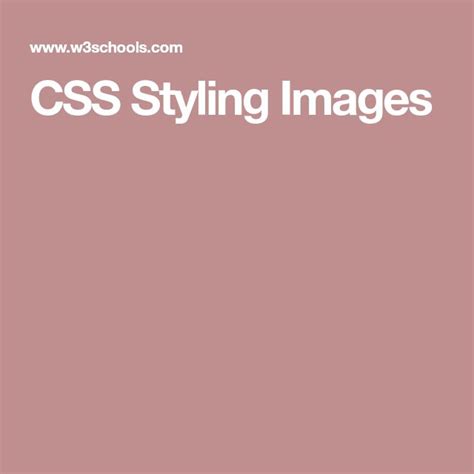 Css Styling Images