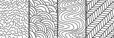 Handwritten Lines Art For Leaflet Covers Books Illustrations Stock