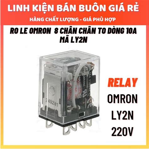 Relay Trung Gian Ly2n 10a 12 220v 8 Chân Relay 10a 8 Chân Rơ Le 220v10a 8 Chân Rơ Le 220v