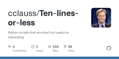 GitHub Cclauss Ten Lines Or Less Python Scripts That Are Short But
