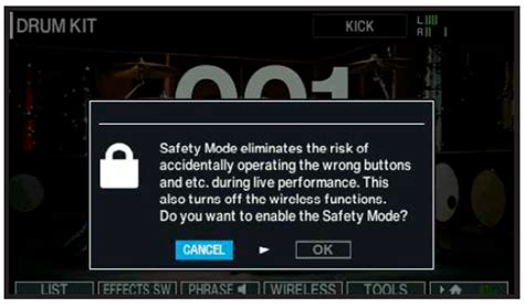 V71 Disabling Unused Buttons To Avoid Mistakes While Playing Roland