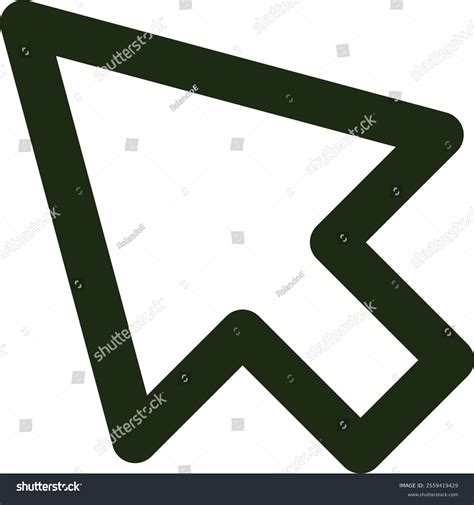Black Cursor Icon Typically Used Represent Stock Vector Royalty Free 2559419429 Shutterstock