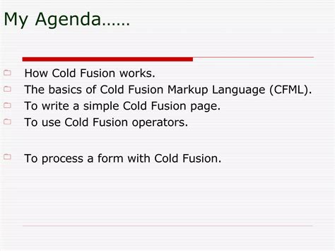 Cold Fusion Ppt PPT Web Development Internet