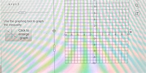 Solved Graph The Inequalityx Y3 Chegg Com