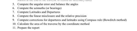 Solved 5 Compute The Angular Error And Balance The Angles