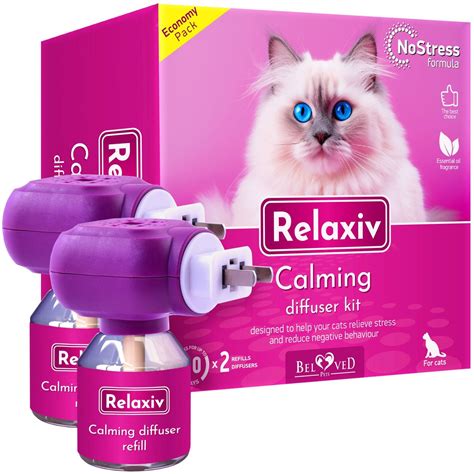 Relaxivet Calming Diffuser And Anti Anxiety Cat Diffuser 3 Oz Bottle