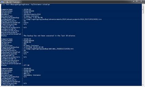 Log Shipping With Dbatools Part Test Log Shipping Status SQL Stad