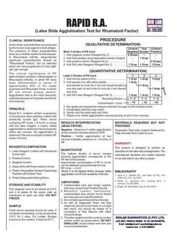 LATEX SLIDE TEST ASO LATEX SLIDE TEST Manufacturer From Mumbai