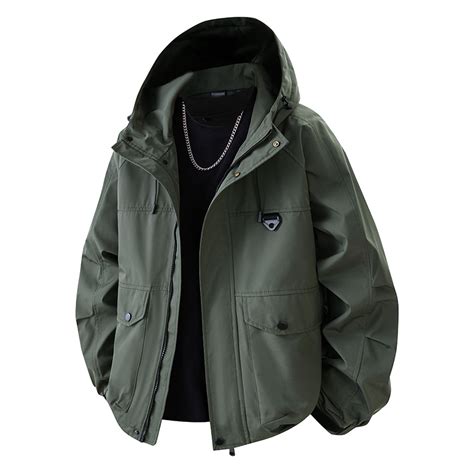 M 8xl Mens Large Size Windproof Hooded Jacket 2025 Spring Autumn Fat