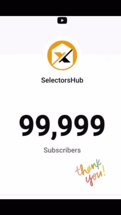 Sanjay Kumar On Linkedin Selectorshub Youtube 100kyoutube