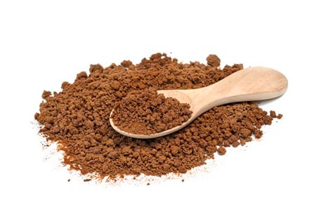 흰색 배경에 분리된 나무 숟가락이 있는 인스턴트 커피 가루 가루로 빻은에 대한 스톡 사진 및 기타 이미지 가루로 빻은 갈색 건조한 Istock