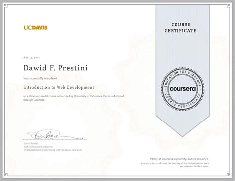 Introduction To Web Development Certificate