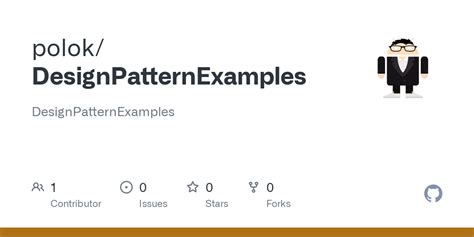 GitHub Polok DesignPatternExamples DesignPatternExamples