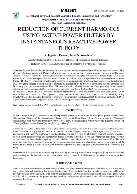 Pdf Reduction Of Current Harmonics Using Active Power Filters By Instantaneous Reactive Power