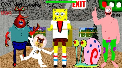 Spongebob Basics Baldis Basics Mod Youtube