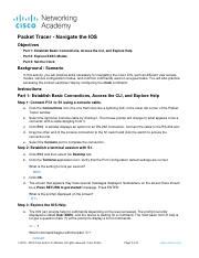Packet Tracer Navigate The Ios Pdf Packet Tracer Navigate The IOS Objectives Part