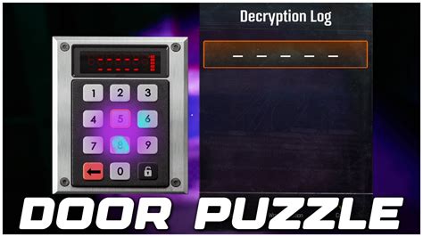 Black Ops 6 How To Solve Decryption Log Door Puzzle BO6 Campaign YouTube