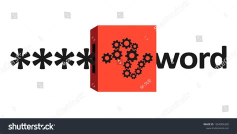 Decryption Decoding Encrypted Encoded Password Passcode Stock Vector