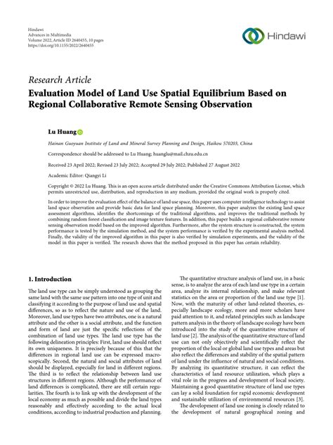 Pdf Evaluation Model Of Land Use Spatial Equilibrium Based On