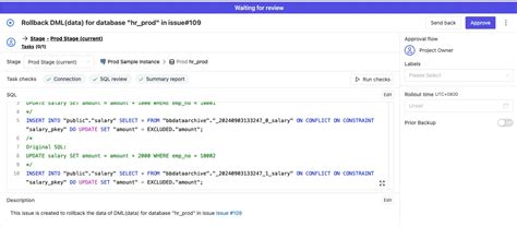 Data Rollback Bytebase Docs