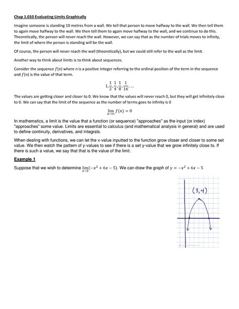 pdf 1 010 evaluating limits graphically chap 1 evaluating limits