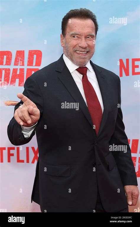 Los Angeles Usa 22nd May 2023 Arnold Schwarzenegger Arriving To The