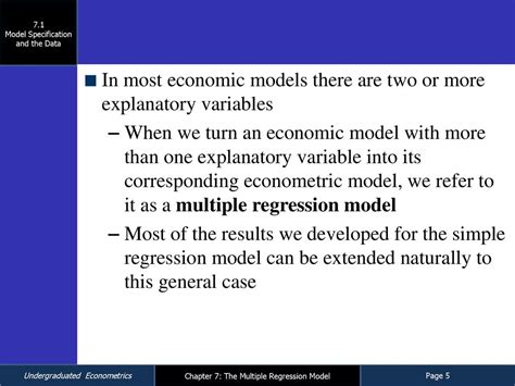 the multiple regression model ppt download