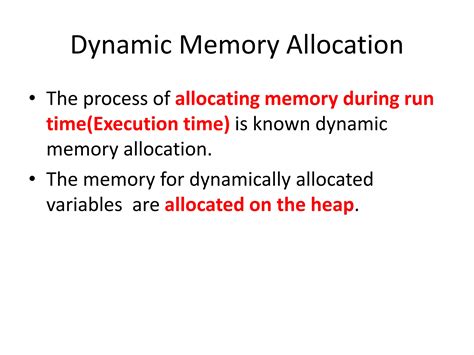 Dynamic Memory Allocation Pptx