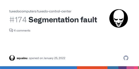 segmentation fault · issue 174 · tuxedocomputers tuxedo control center · github