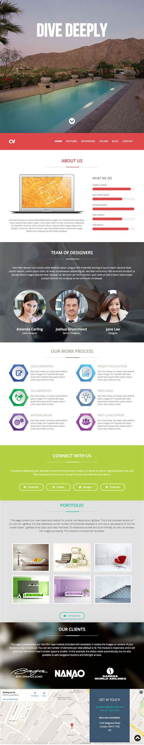 Hot CV Joomla Template For Business Websites And Freelancers