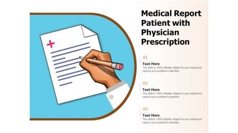 Medical Report Patient With Physician Prescription Powerpoint Templates Slides And Graphics