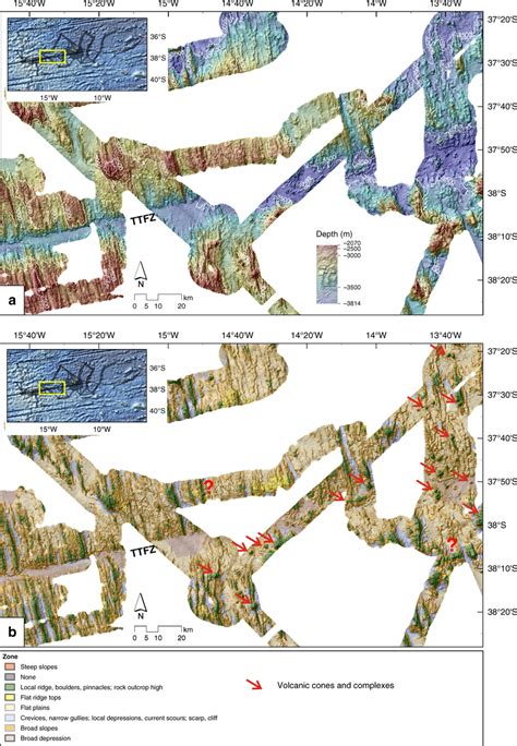 Bathymetry And Benthic Terrain Model Of The Western Volcanic Cones A