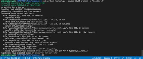 Password Protecting A Nxp With Protect P Command Not Working Issue Nfcpy Nfcpy