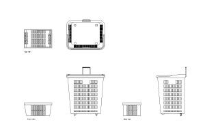 Shopping Baskets Free Cad Drawings