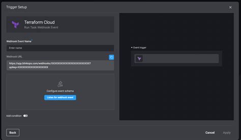 Using A Terraform Cloud Run Task Webhook Trigger In Blink Blink Ops
