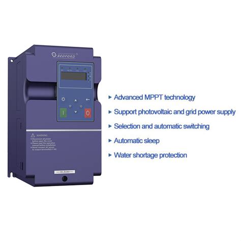 Kw Three Phase DC AC Input To AC Output MPPT Controller Solar Pump Inverter For Submersible