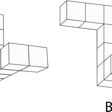 A An Mrt Figure Drawn With Linear Perspective And B The Same Shape Download Scientific Diagram