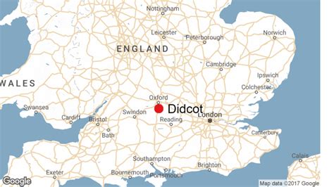 Street Map Of Didcot Oxfordshire Casia