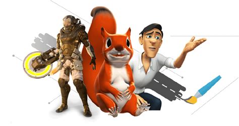 3d Character Animation Mobile Header • Full Rotation Design And Animation