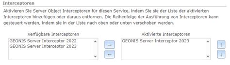 Geonis Server Interceptor Update Vertigis Support