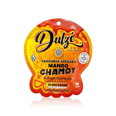 Dulze Edible Mango Chamoy Gummies 100mg Tropica