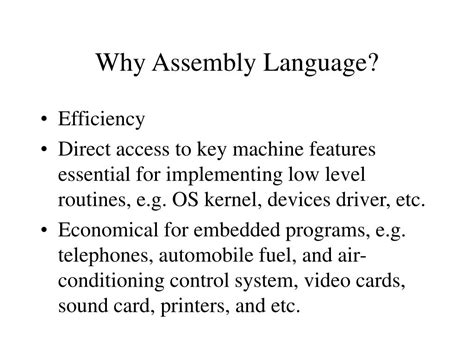 Ppt Basic Concepts Of Assembly Language Powerpoint Presentation Free